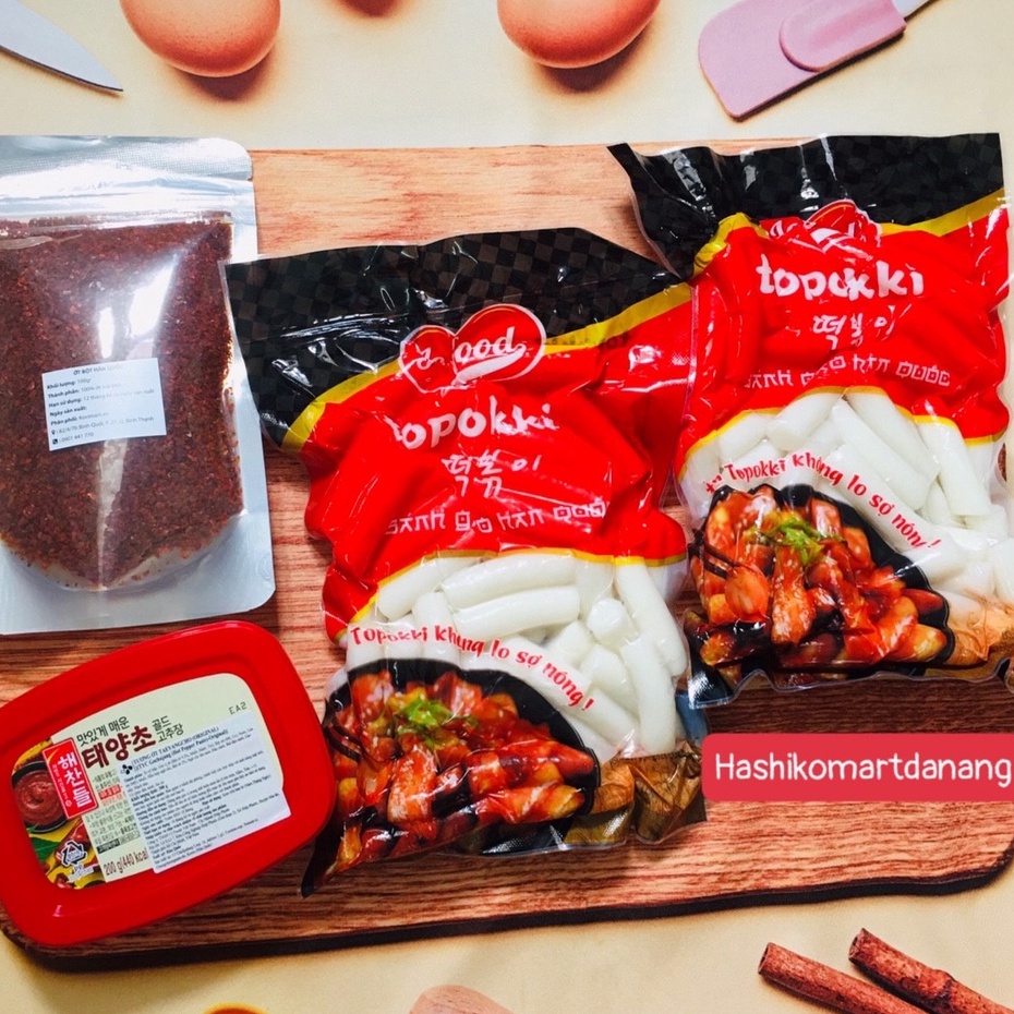 1kg Traditional rice cake with gochujang chili sauce 200g and 100g ...