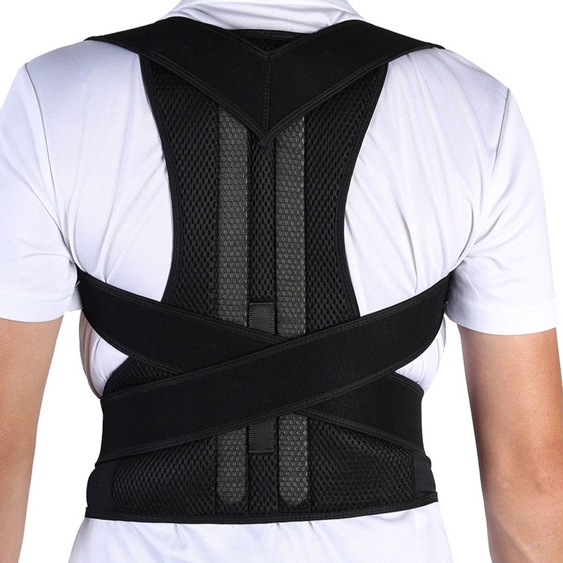 Brace Support Belt Adjustable Back Posture Corrector Corset Support ...