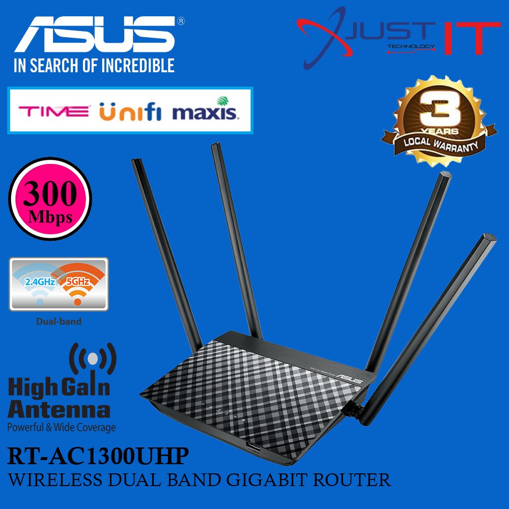 Asus Rt-Ac1300Uhp Wireless Dual Band Gigabit Router | Shopee Malaysia