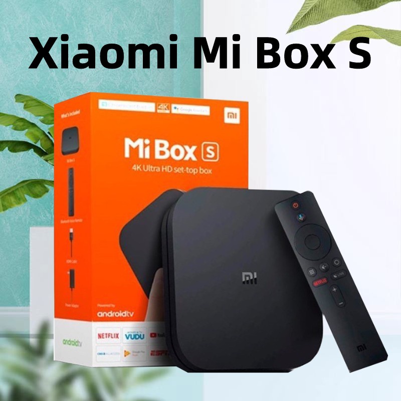 [24 Hours Ship Out] XIaomi Mi Box S 4K HDR Android TV Box With Google ...