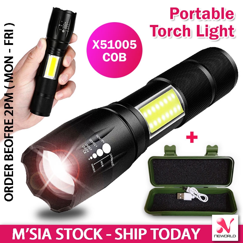 𝗪𝗔𝗧𝗘𝗥𝗣𝗥𝗢𝗢𝗙 》 Mini 3 Mode LED W513 High Power Torchlight Rechargeable ...