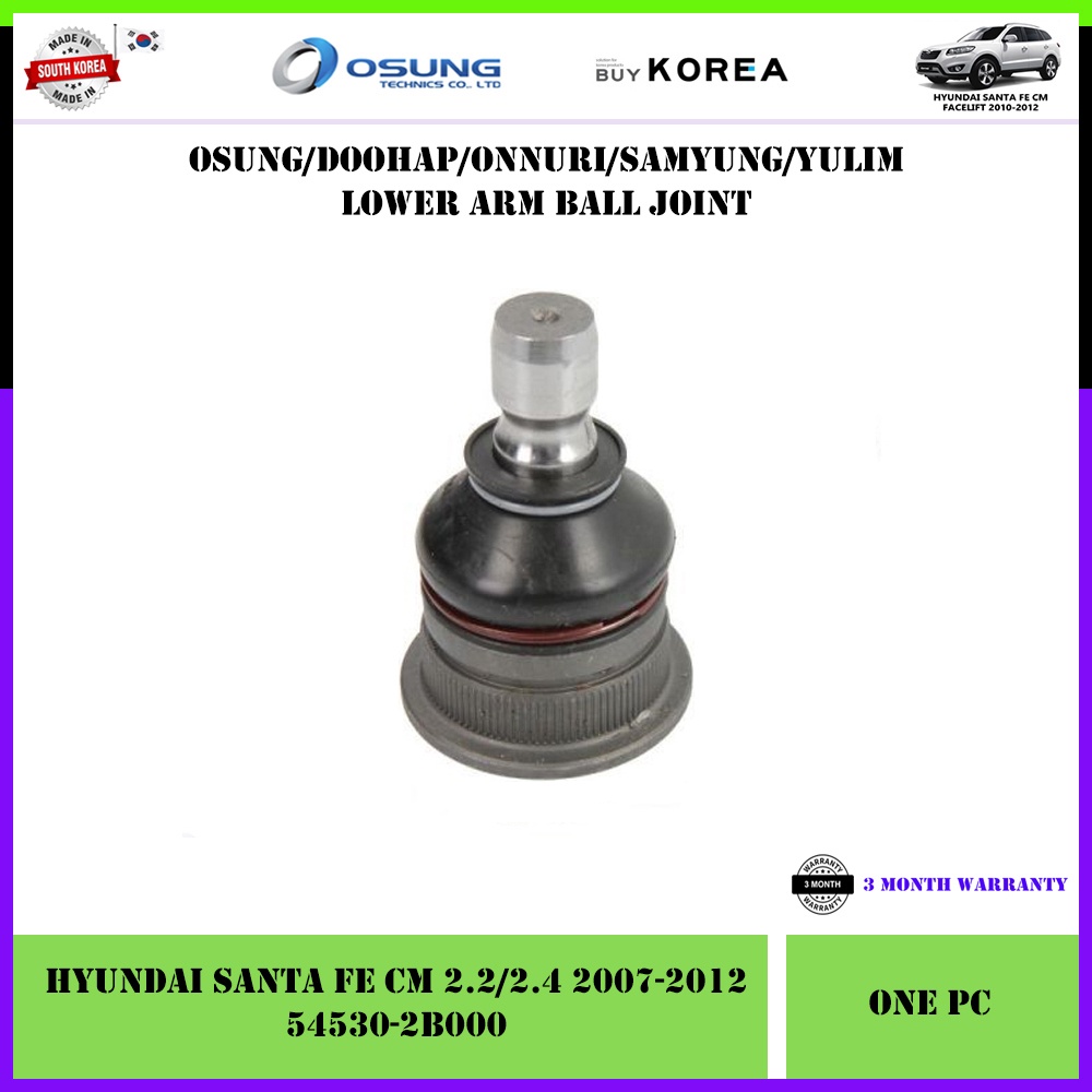 Hyundai Santa Fe CM 2007-2012 Lower Arm Ball Joint (54530-2B000 ...