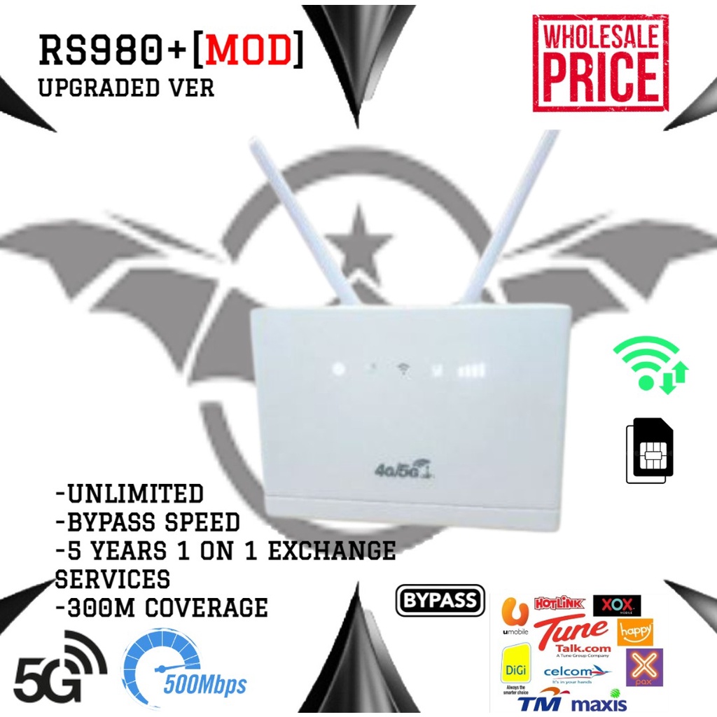 Unlock Unlimited] Upgraded Version RS980+ Modified Unlimited Hotspot 4G ...