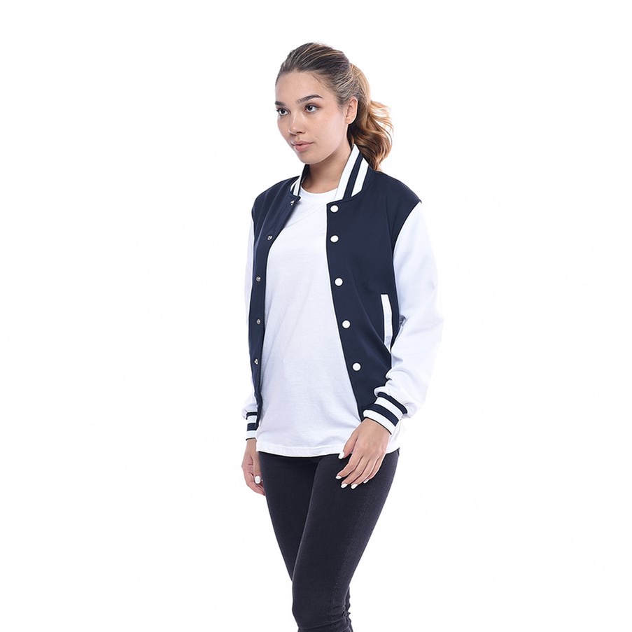 Ultifresh Varsity Pocket Jacket Cool Fabric Unisex Jaket Pelajar ...