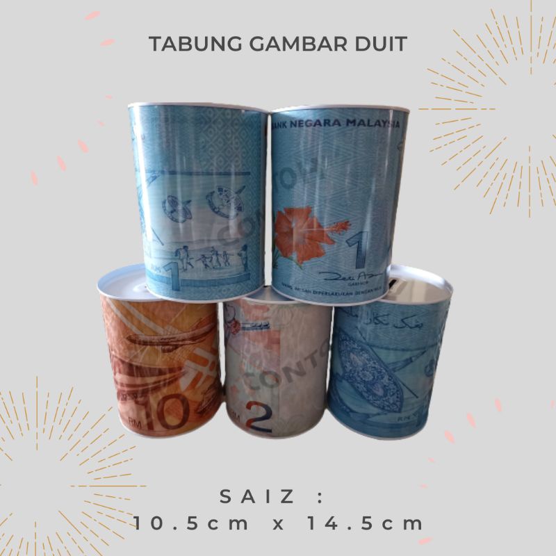 TABUNG DUIT | TABUNG DUIT RM 1 RM 2 RM 5 RM 10 RM 50 | TABUNG SYILING ...