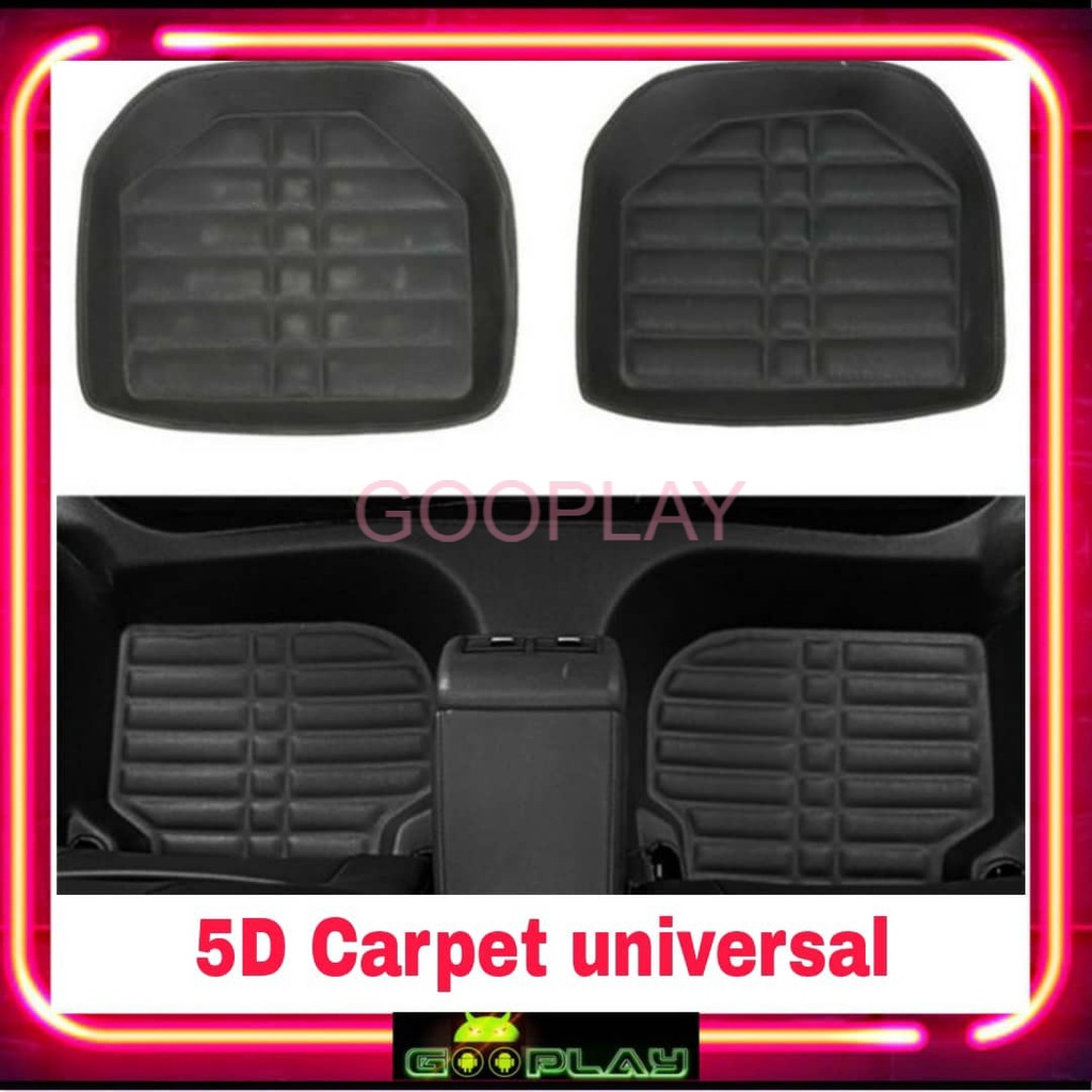 Universal 5D Car Floor Mat Carpet kereta karpet leather 5D KARPET ...