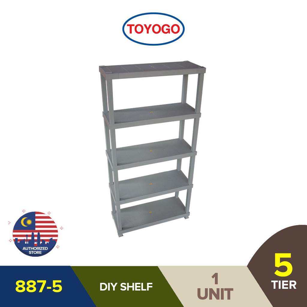 Toyogo 5T Plastic Shelf Durable Home Storage Warehouse Rack Organizer ...