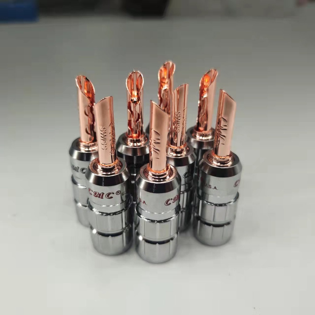 [Copper Banana Plug] 4pcs Pack American cmc Copper Head Zigzag Type ...