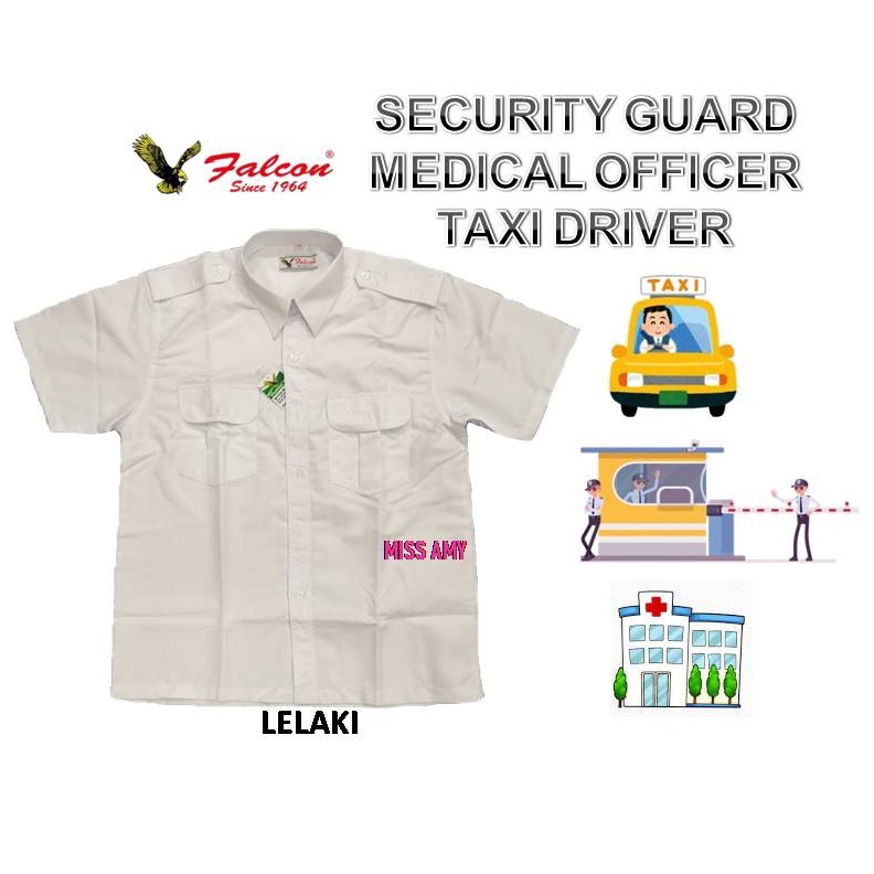 BAJU SEKURITI UNIFORM SECURITY GUARD / MEDICAL OFFICER/ BAJU TAXI ...