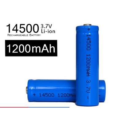 3.7V LC 14500 RECHARGEABLE LI-ION BATTERY 14500 1200mAh LITHIUM ...