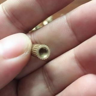 M1.4 M1.6 M1.7 M2 M2.5 M3 M4 M5 M6 M8 Solid Brass Copper Hot Melt Thread Injection Molding Knurl ...