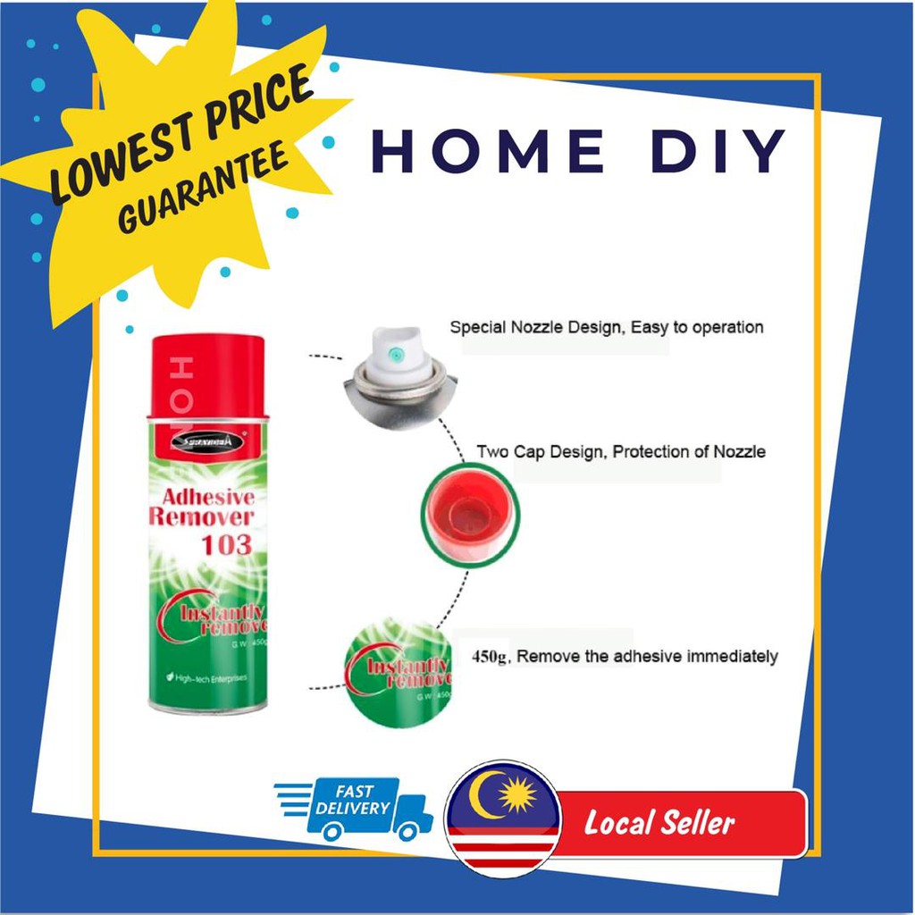 SPRAYLDEA Adhesive Remover 103/ Super Glue & Sticker Remover/ De Grease ...