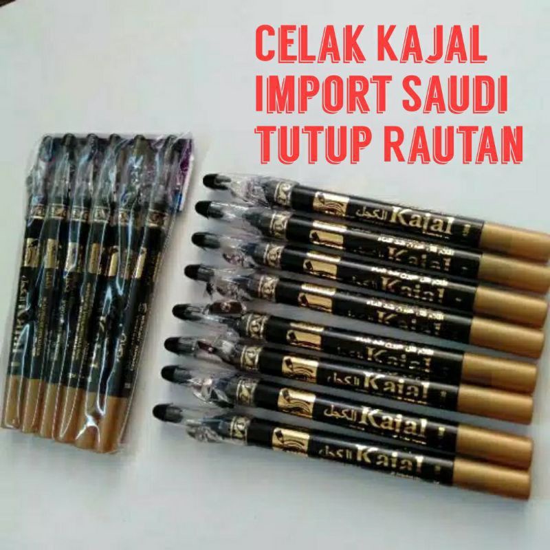 Celak Kajal Waterproff Saudi Arabian Calak Kajal Shavings | Shopee Malaysia