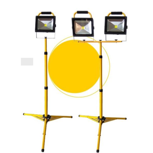 Portable LED Flood Light Stand 120cm C/W Portable Rechargeable LED ...
