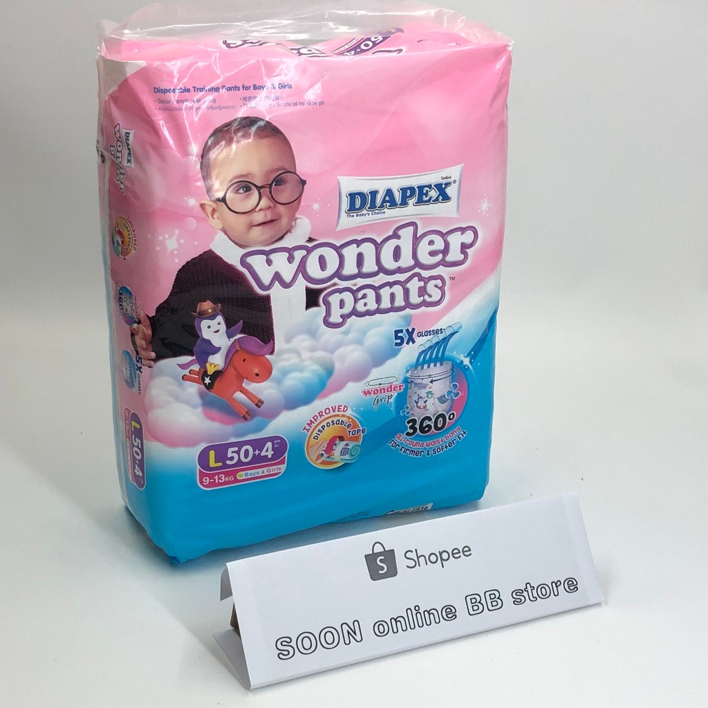 Diapex WonderPants (L12/L25/L50+4) 9-13kg (For Boys & Girls) | Shopee ...