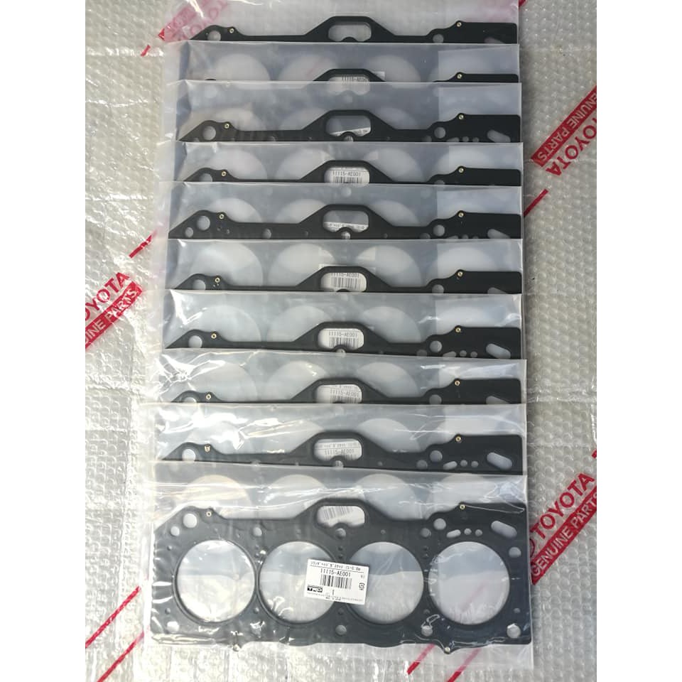 ORIGINAL TRD MADE IN JAPAN 4AGE 20 VALVE METAL HEAD GASKET 11115-AE001 ...