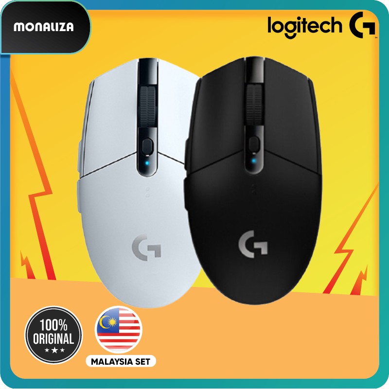 Logitech Wireless Gaming Mouse G304 Light Speed - White/Black | Shopee ...