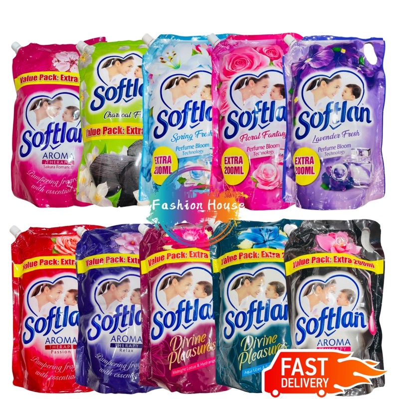 Softlan Fabric Softener Refill (1.3L /1.4L) | Shopee Malaysia
