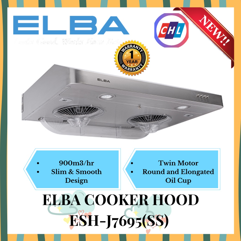 ELBA-SLIM COOKER HOOD ESH-J7695 - ELBA MALAYSIA WARRANTY | Shopee Malaysia