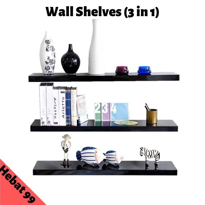 IKEA Wall Mounted Rack/Floating Wall Shelves Rack IKEA Shelf Book ...