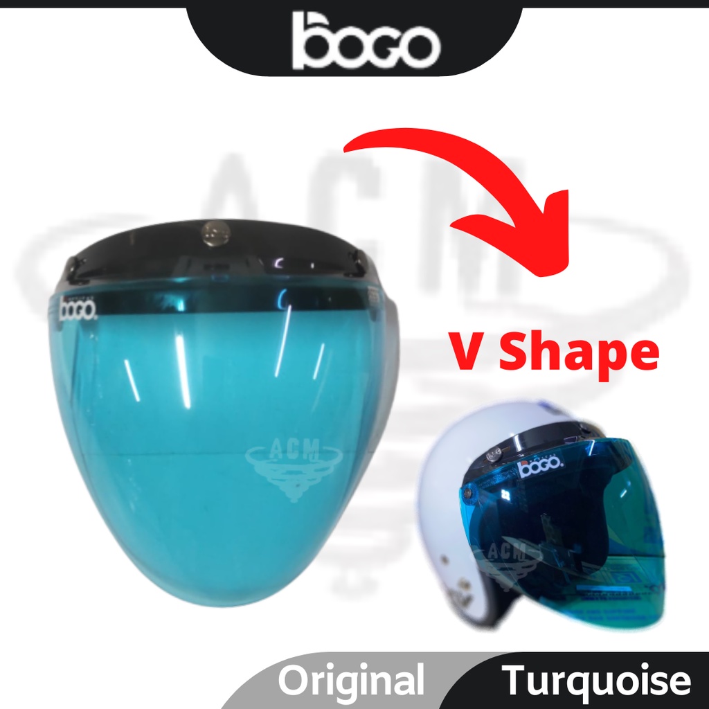 BOGO Visor 3 Button BG05 BG25 BO GO Bikko helmet SGV MS88 MAGNUM ARC ...
