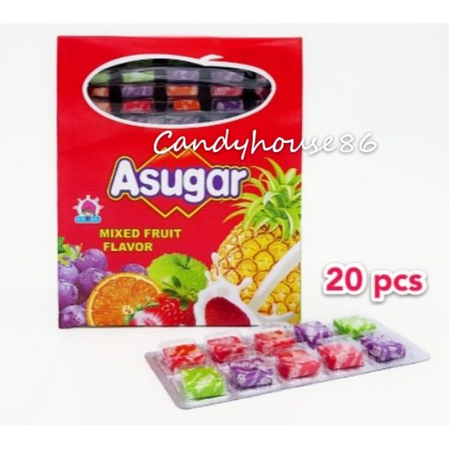A Sugar Asugar Sugus Mixed Fruit Flavour Candy 20PCS | Shopee Malaysia