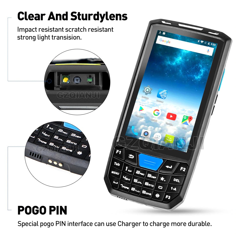 New Android 8 PDA Rugged Handheld Terminal Data Collector Terminal ...