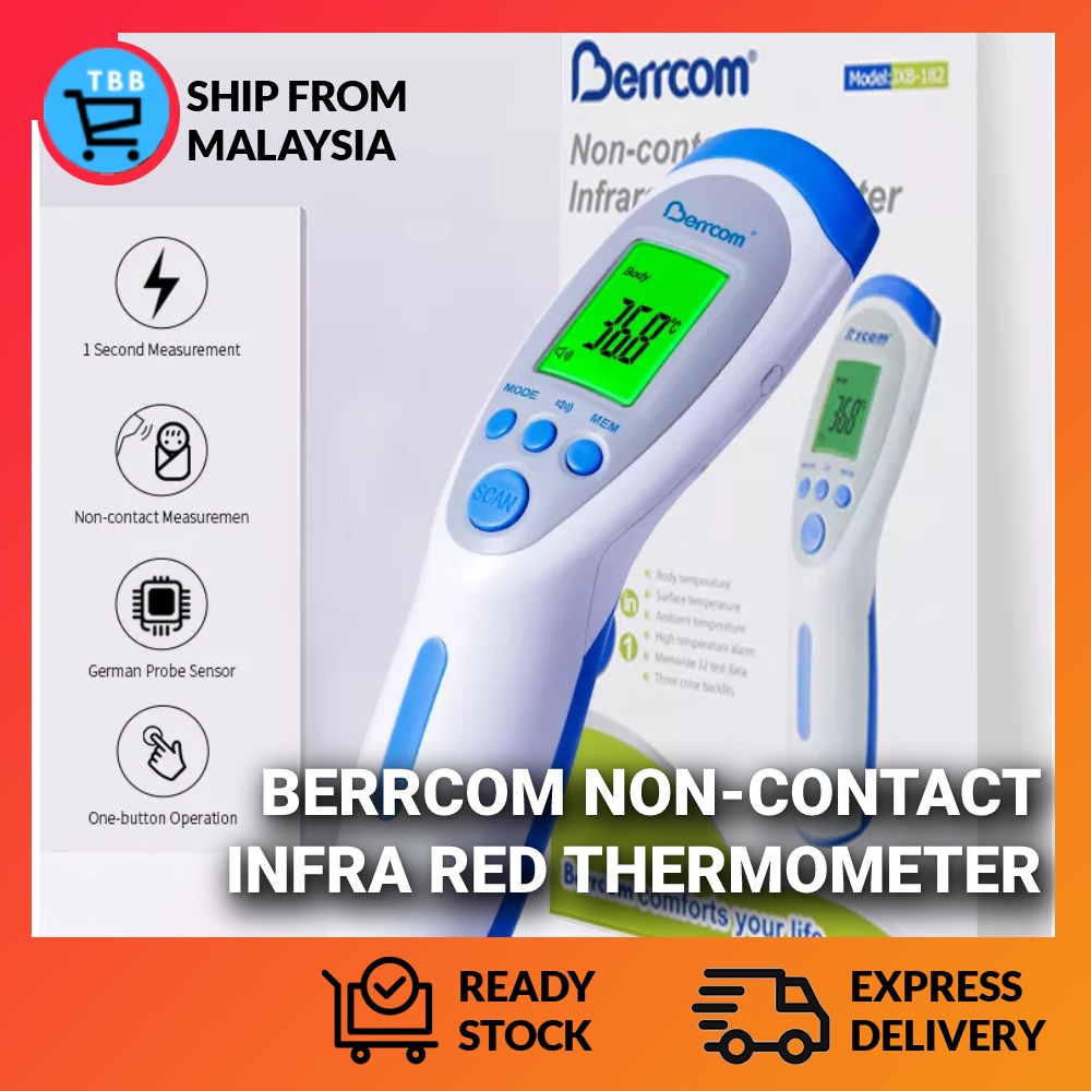 B3rrcom Non Contact Infra Red Thermometer 【Accurate Result, 1 Second ...