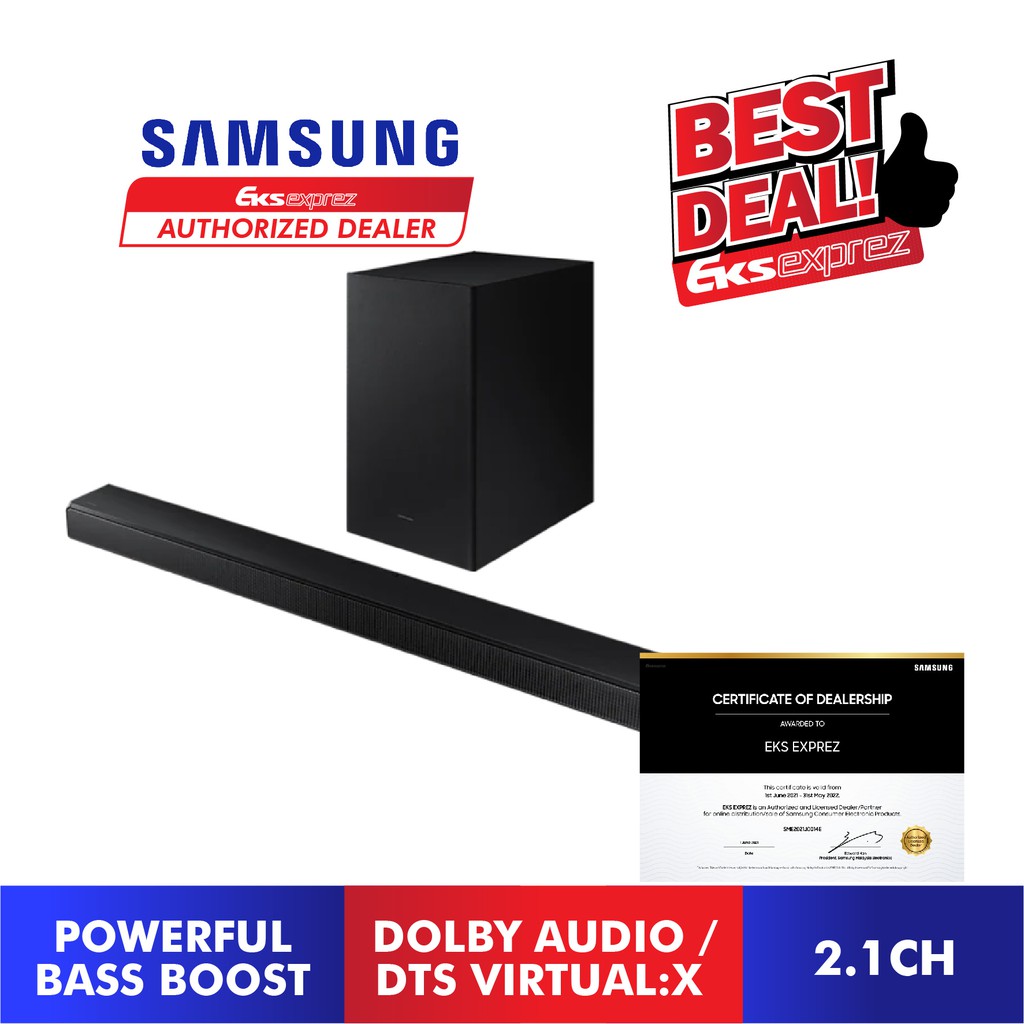 Samsung HW-A550 2.1ch Soundbar with Dolby Audio / DTS Virtual:X - HW ...