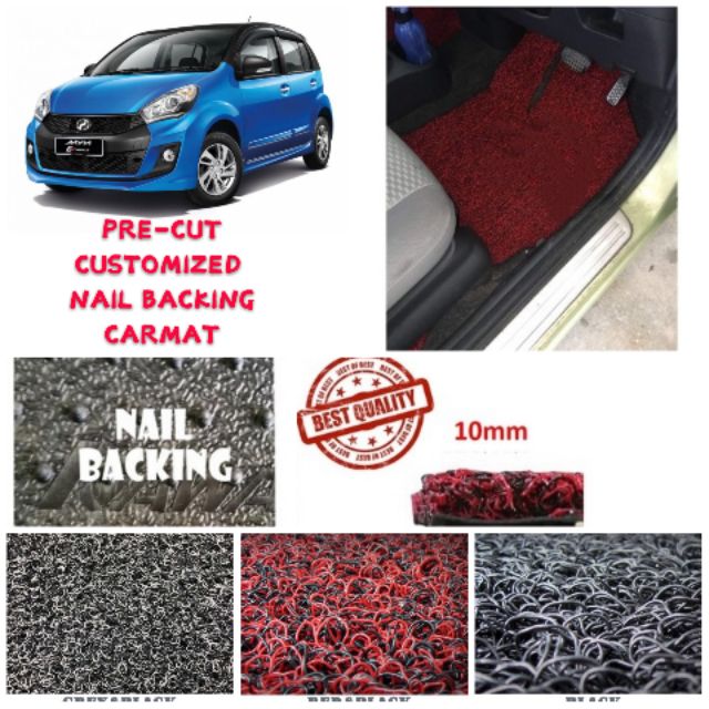 PERODUA MYVI LAGI BEST ICON 2012~2017 PRE-CUT CAR COIL FLOOR MAT CARPET ...
