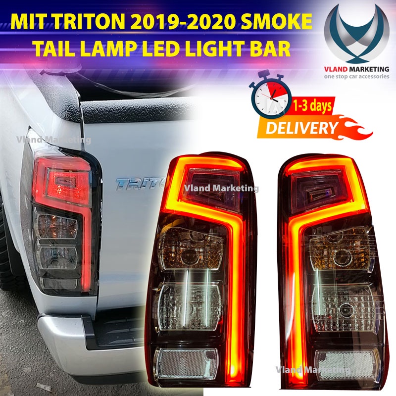 LAMPU SMOKE TRITON Mitsubishi Triton 2019 - 2020 LED Tail lamp Triton ...