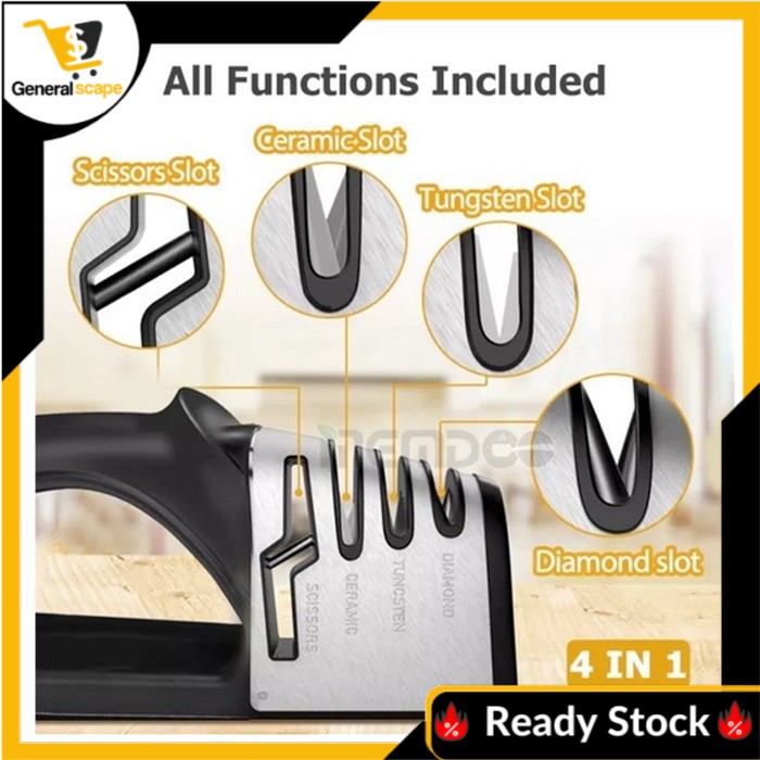 🔥HOT ITEM!!🔥Sharpener 4 in 1 Knife and Scissor Sharpening Device Knife ...