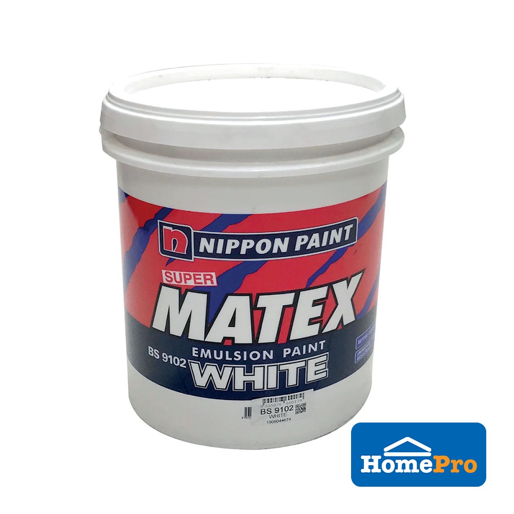 Nippon Supermatex Emulsion Paint BS9102 Cat Dinding Rumah 18L White ...