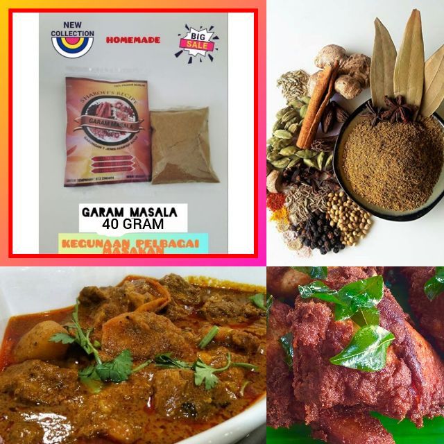 🔥🔥REMPAH GARAM MASALA 40 GRAM (produk muslim)🔥🔥 | Shopee Malaysia