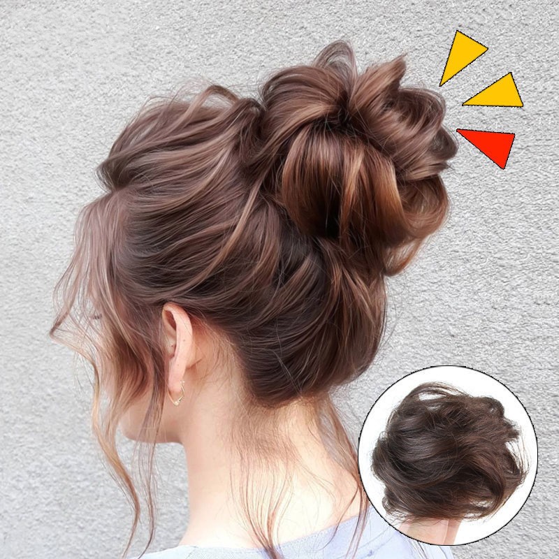 Women Fashion Curly Messy Wig Scrunchie / Extra Thick Wig Hair ...