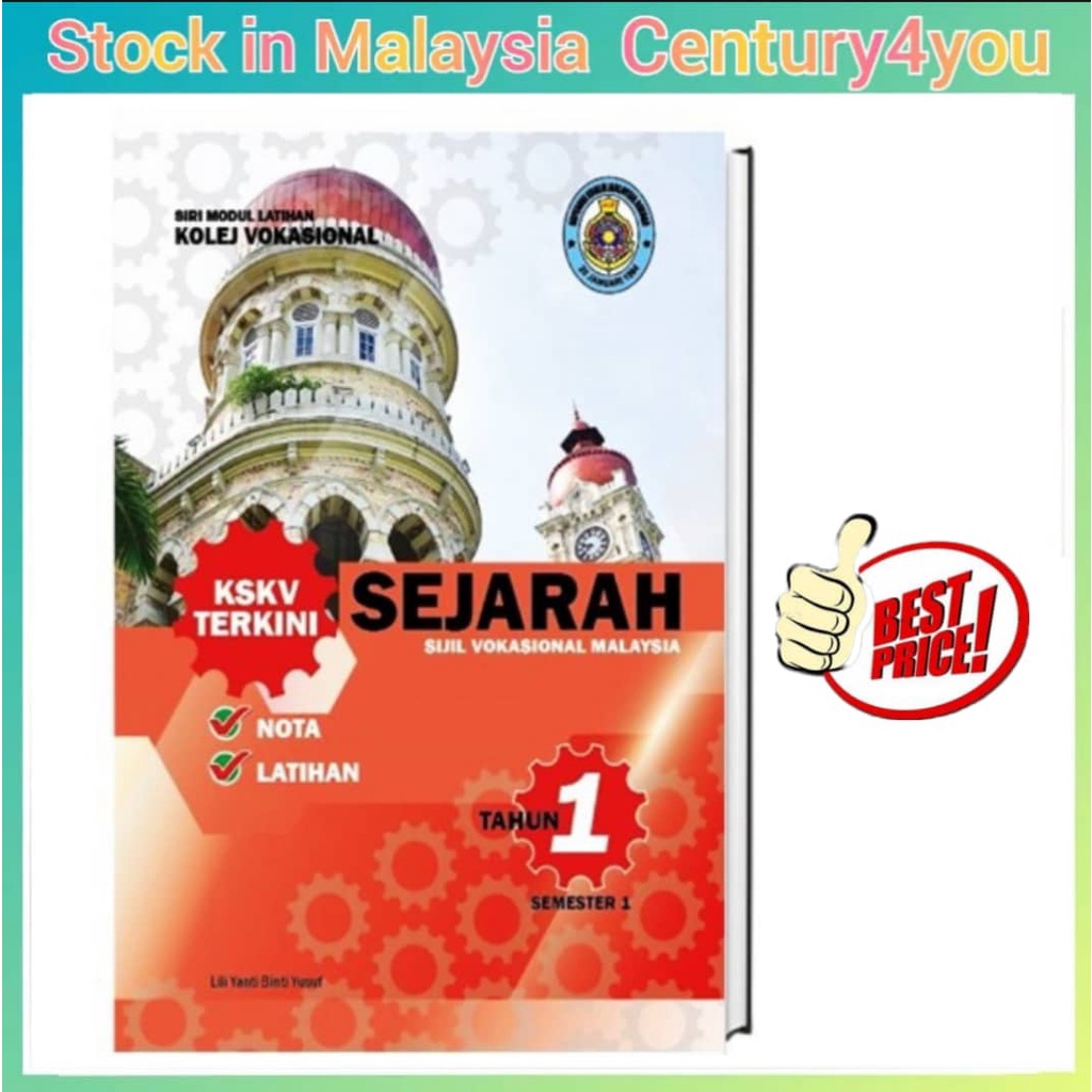 Siri Modul Latihan Kolej Vokasional: Sejarah Tahun 1 Semester 1 | Shopee Malaysia