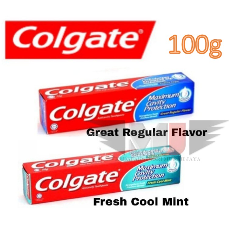 (G) 100% ori Colgate Anticavity Toothpaste Great Regular Flavour Blue ...