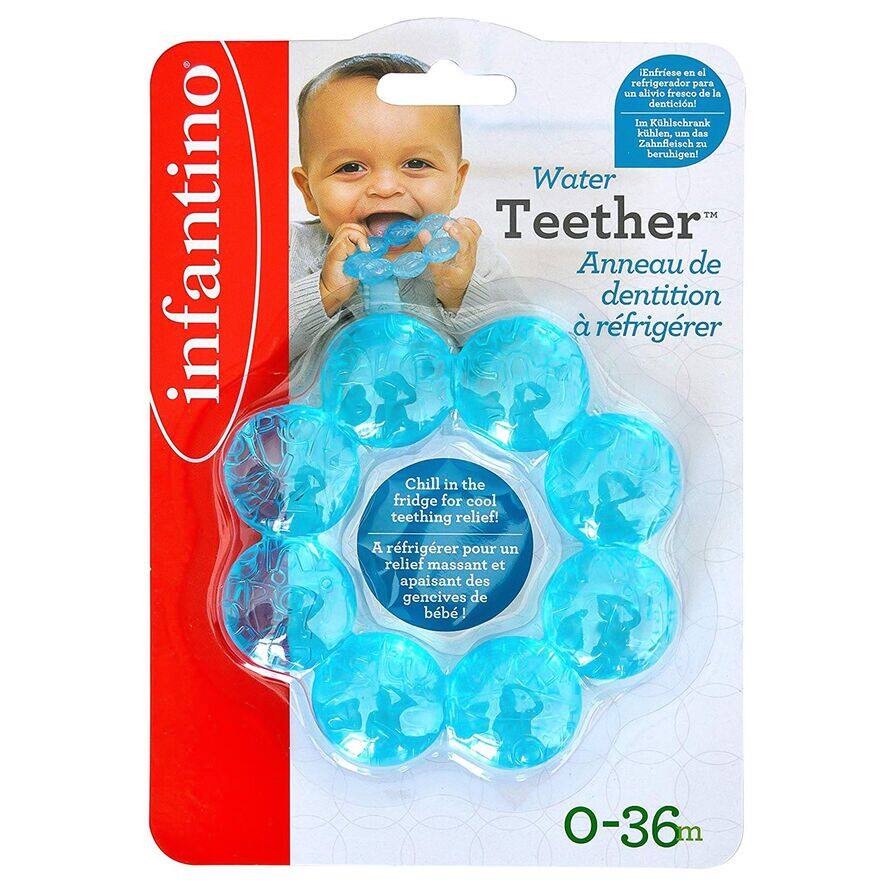 Infantino Water Teether With Fun Textures & Relives Sore Gums (Blue ...