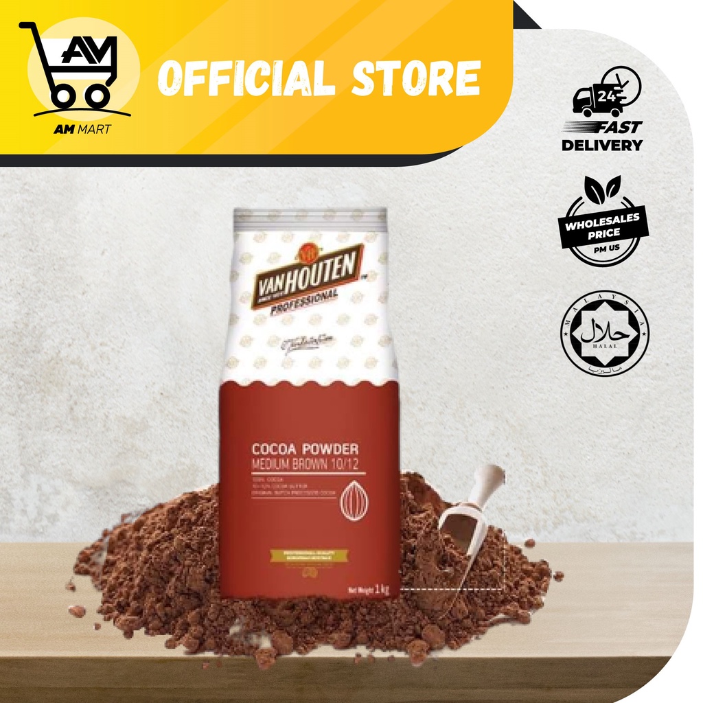 🌙RAYA SALE Van Houten Professional Alkalized Cocoa Powder #200g #500g ...