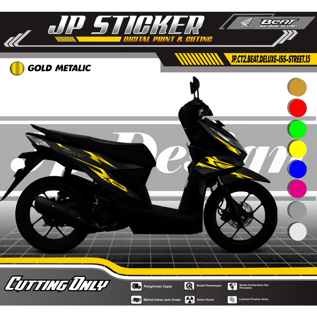 Cutting Beat DELUXE STREET ISS - Sticker Variation Honda Beat 2020 2024 ...