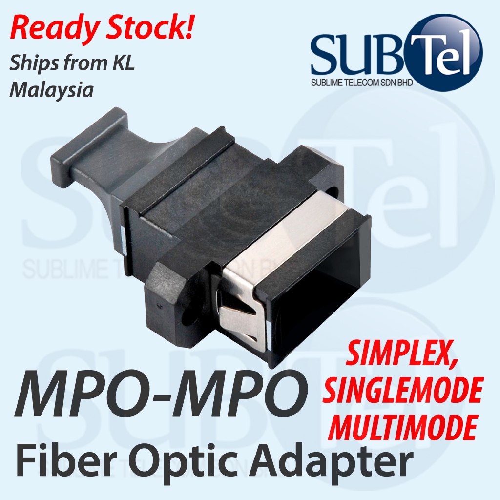 SenTec MPO-MPO Flanged MPO MTP Fiber Optic Straight Adapter MPO to MPO ...