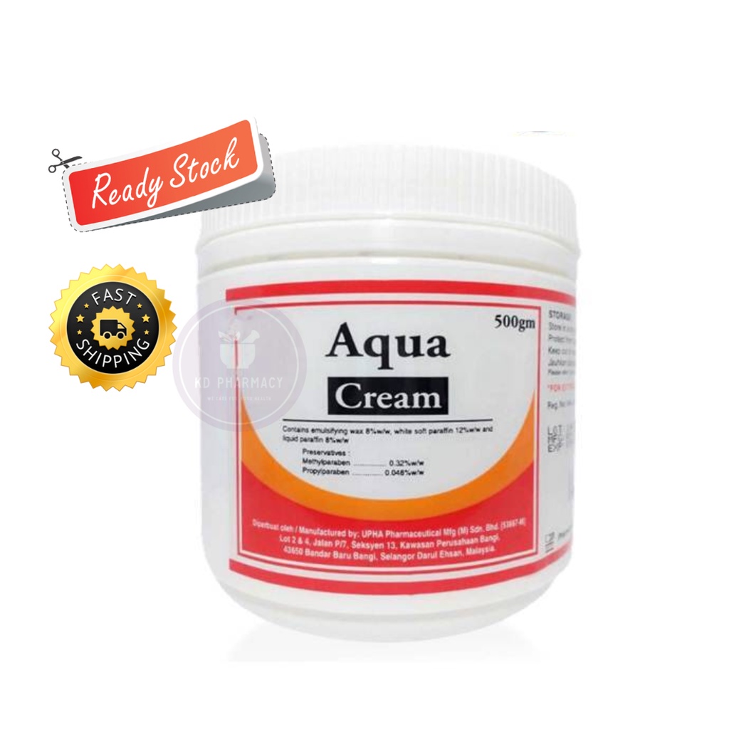 Aqua Cream 500gm / cream for rashes, itchy, dry skin, rough and scaly ...