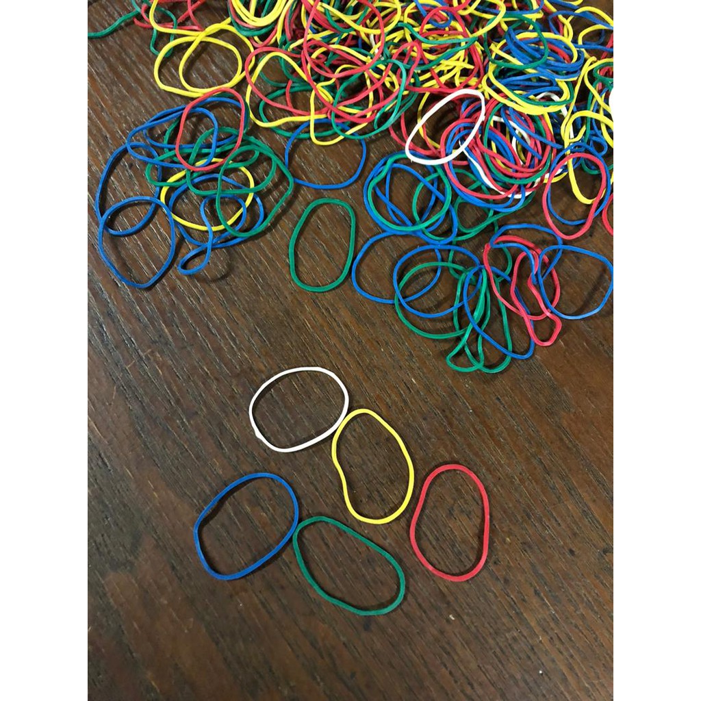 1½" Getah Rubber Band - MIXED COLOR 500G ( GOOD QUALITY ) - THICK ...