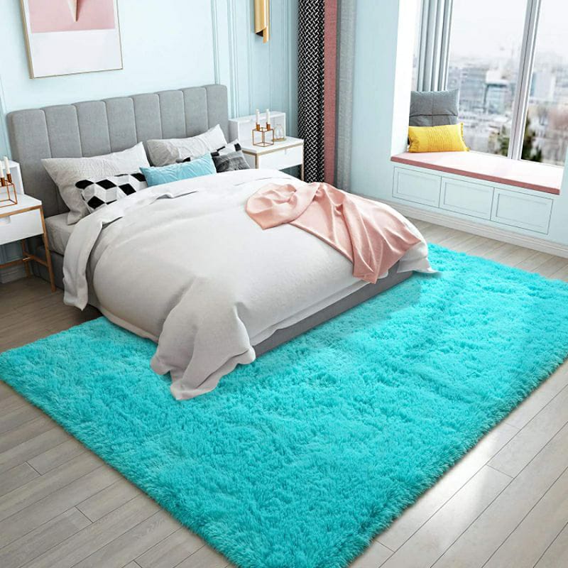 HIGH QUALITY Shaggy Fluffy Carpet/Carpet bulu Lembut/Soft Fluffy Furry ...