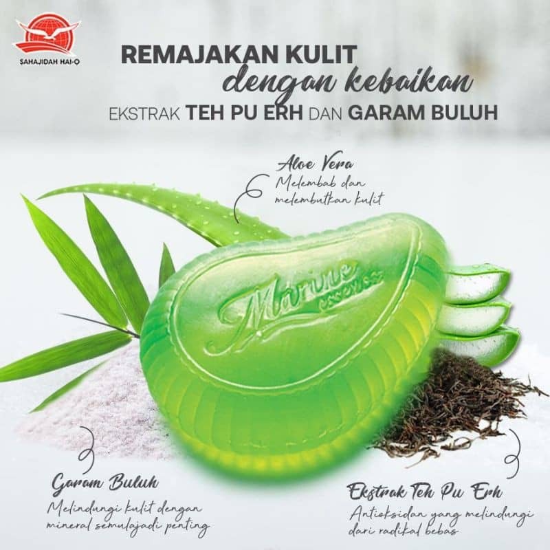 (Ready Stock) Original 💯% Sabun Marine Essence Bar Garam Buluh Soap ...