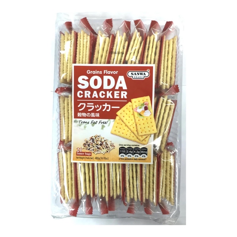 SANWA Soda Crackers (Original/Saltine/Grains/Sesame) | Shopee Malaysia