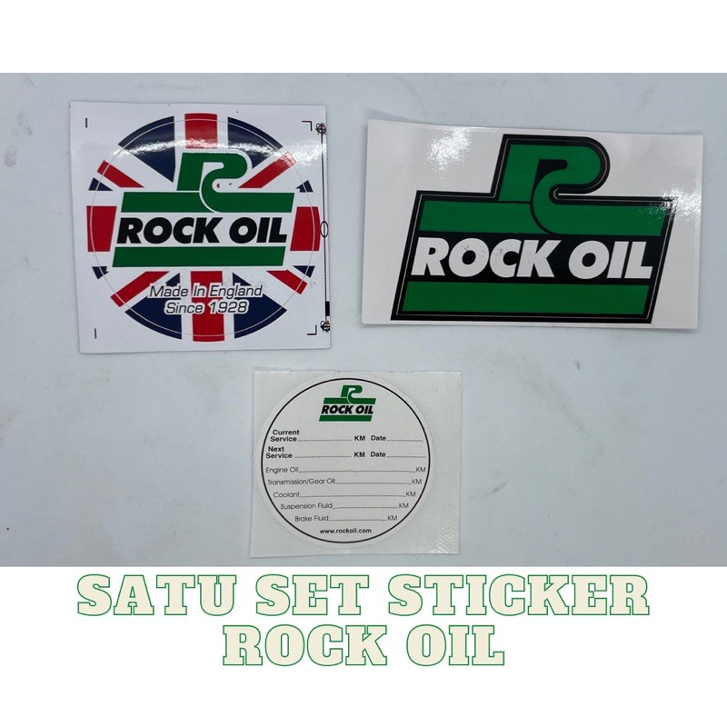 💯 ORI Rock oil sticker minyak motor made in uk | Shopee Malaysia