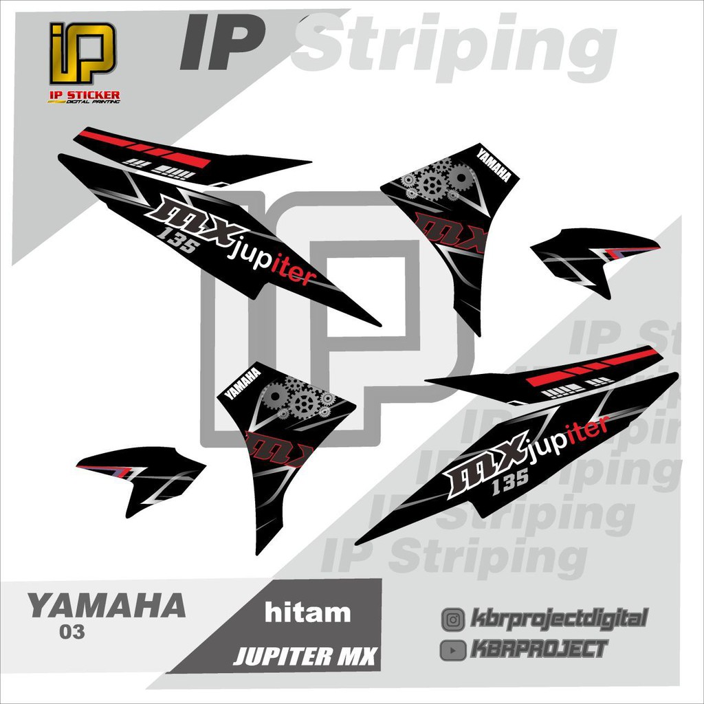 Striping jupiter mx 135 semifull Sticker list body jupiter mx new Code ...