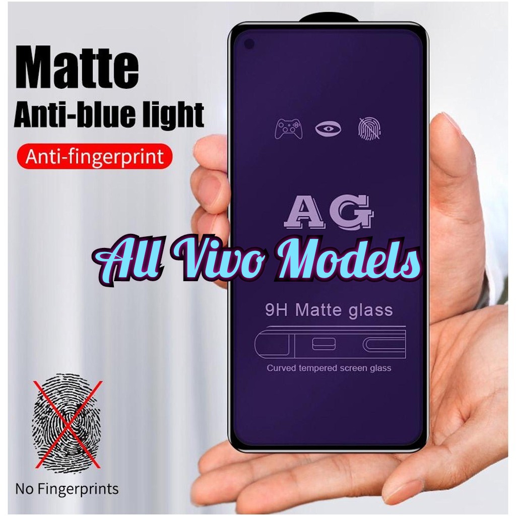 VIVO TEMPERED GLASS Matte Anti Blue Light VIVO Y19S Y28S Y18 Y03 Y100 Y20 Y36 V27e Y17S Y11 Y15 ...