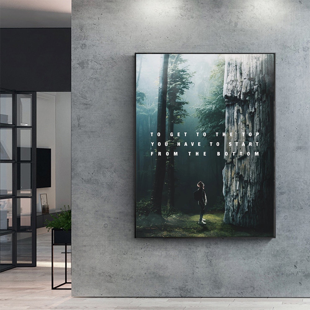 Modern Wall Art Decor Motivational Quote Canvas Painting Wall Art ...